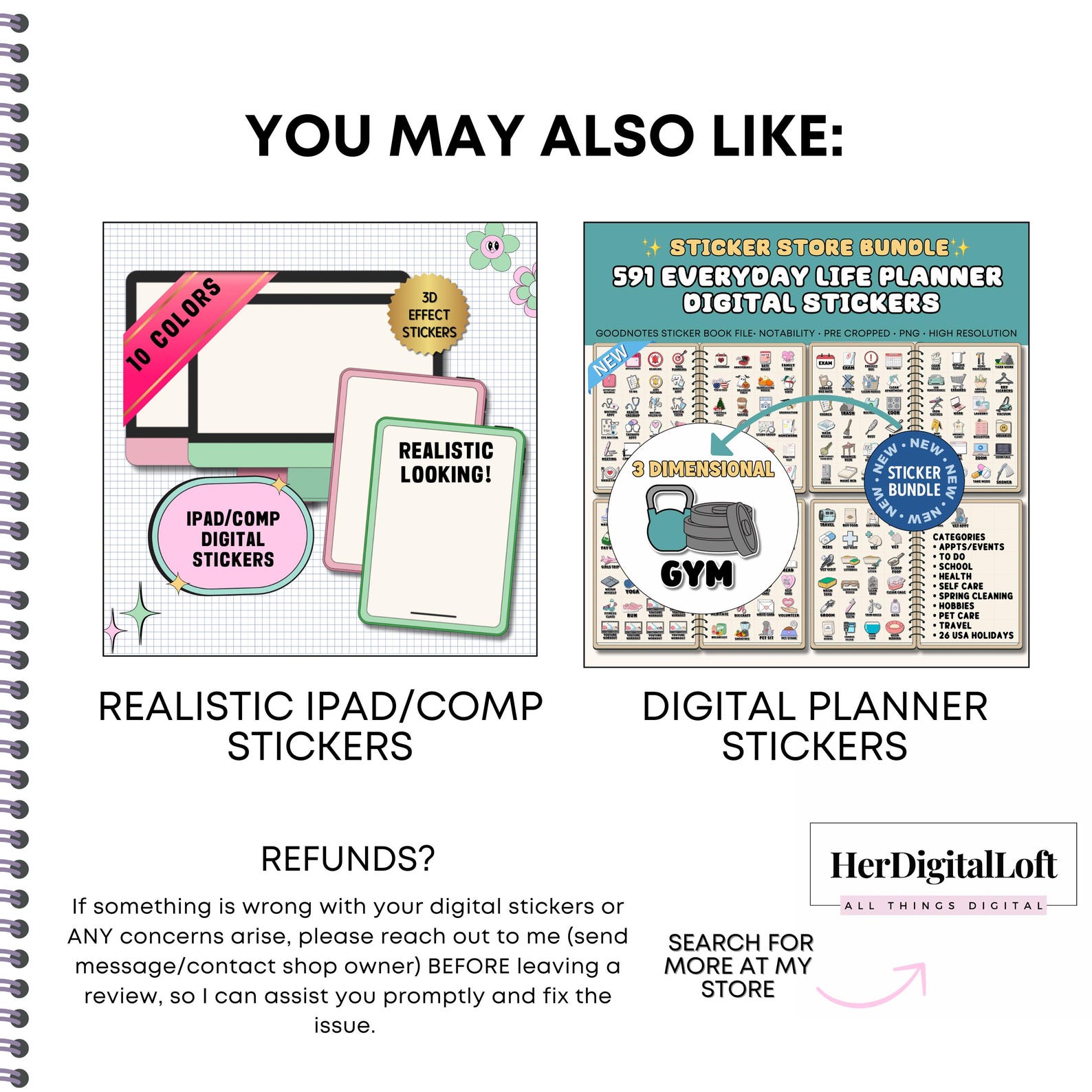 Digital Sticky Notes for Goodnotes Elements and iPad Planners - Etsy
