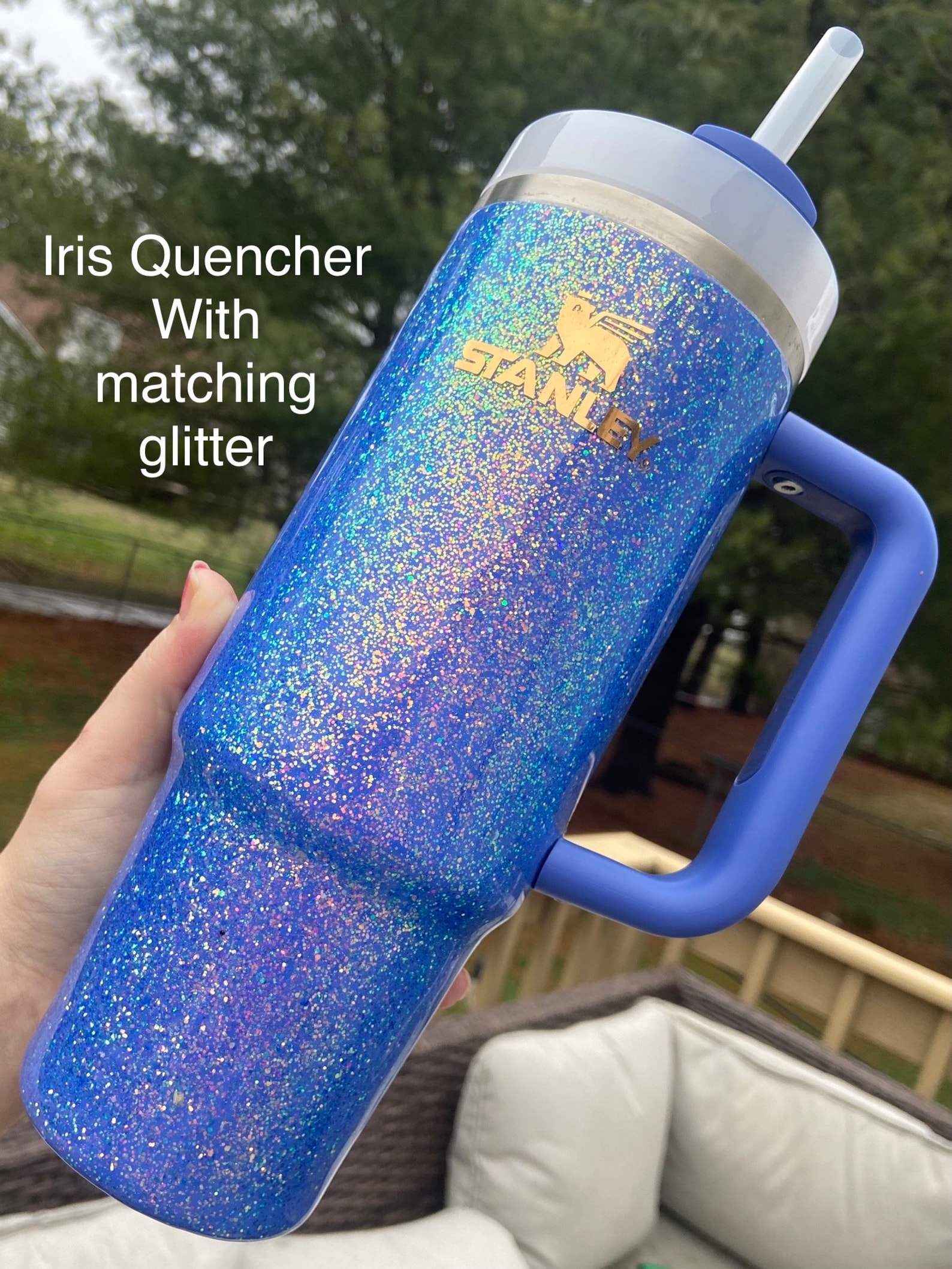 Custom Glittered Stanley Please Read Item Details and Confirm Delivery ...