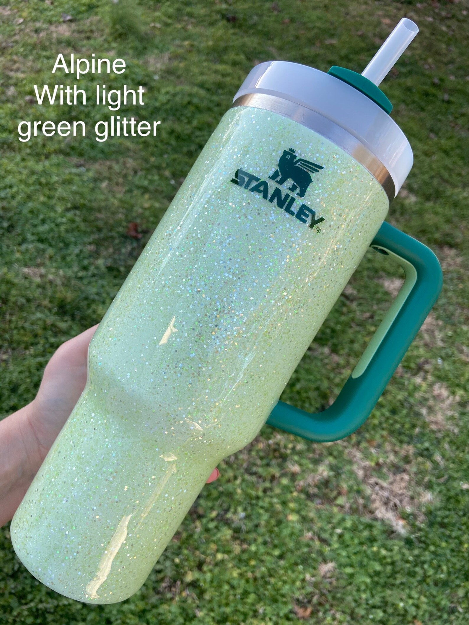 Custom Glittered Stanley Please Read Item Details and Confirm Delivery ...