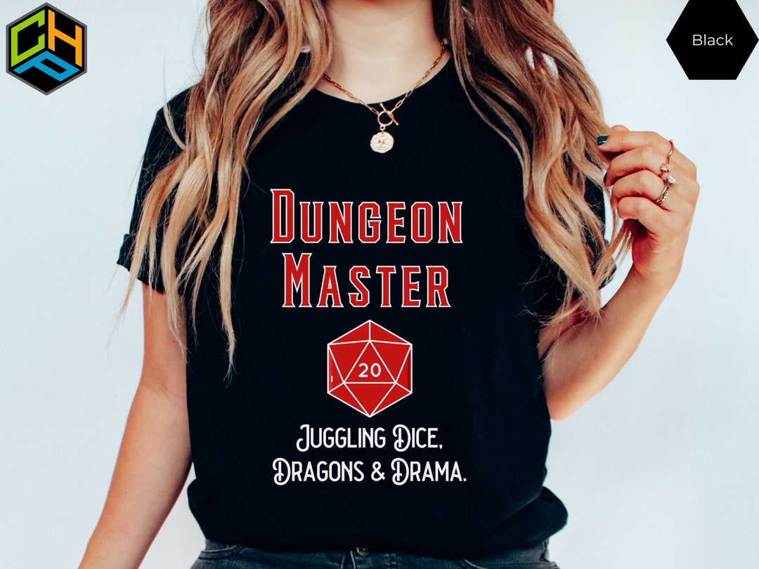 Funny Dungeon Master Shirt, Dungeons and Dragons Witty Quote Short ...