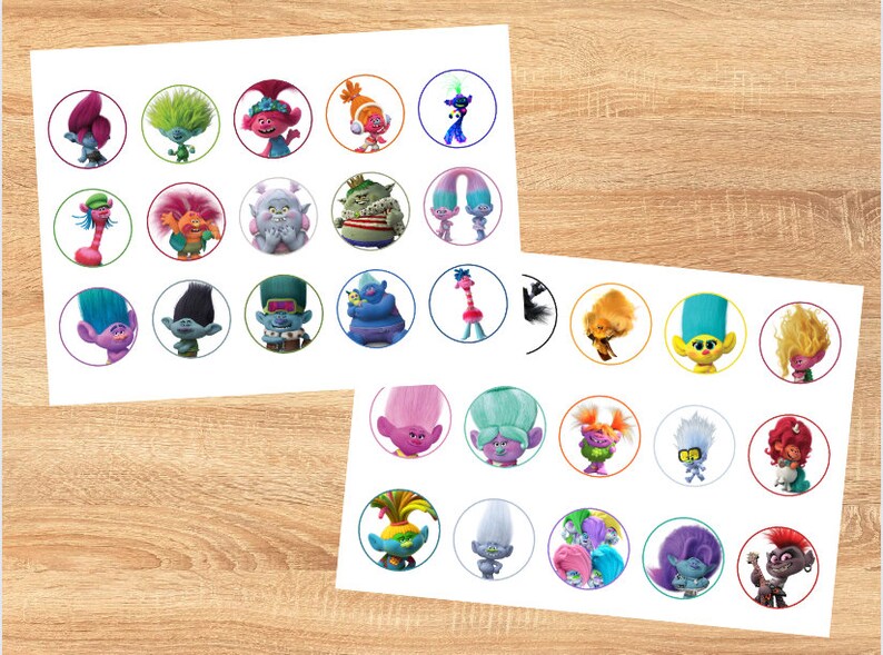 Trolls Reward Chart for Kids - Printable - Etsy