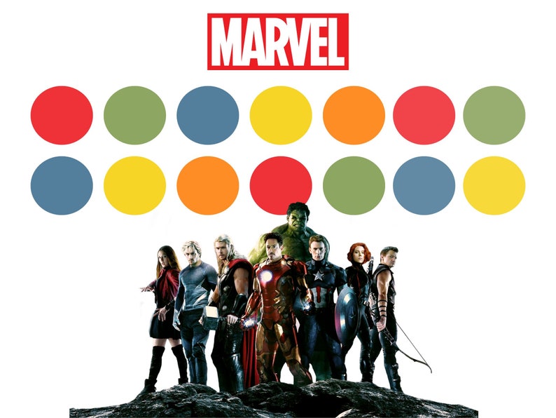 Marvel Superheros Reward Chart for Kids Printable PDF - Etsy