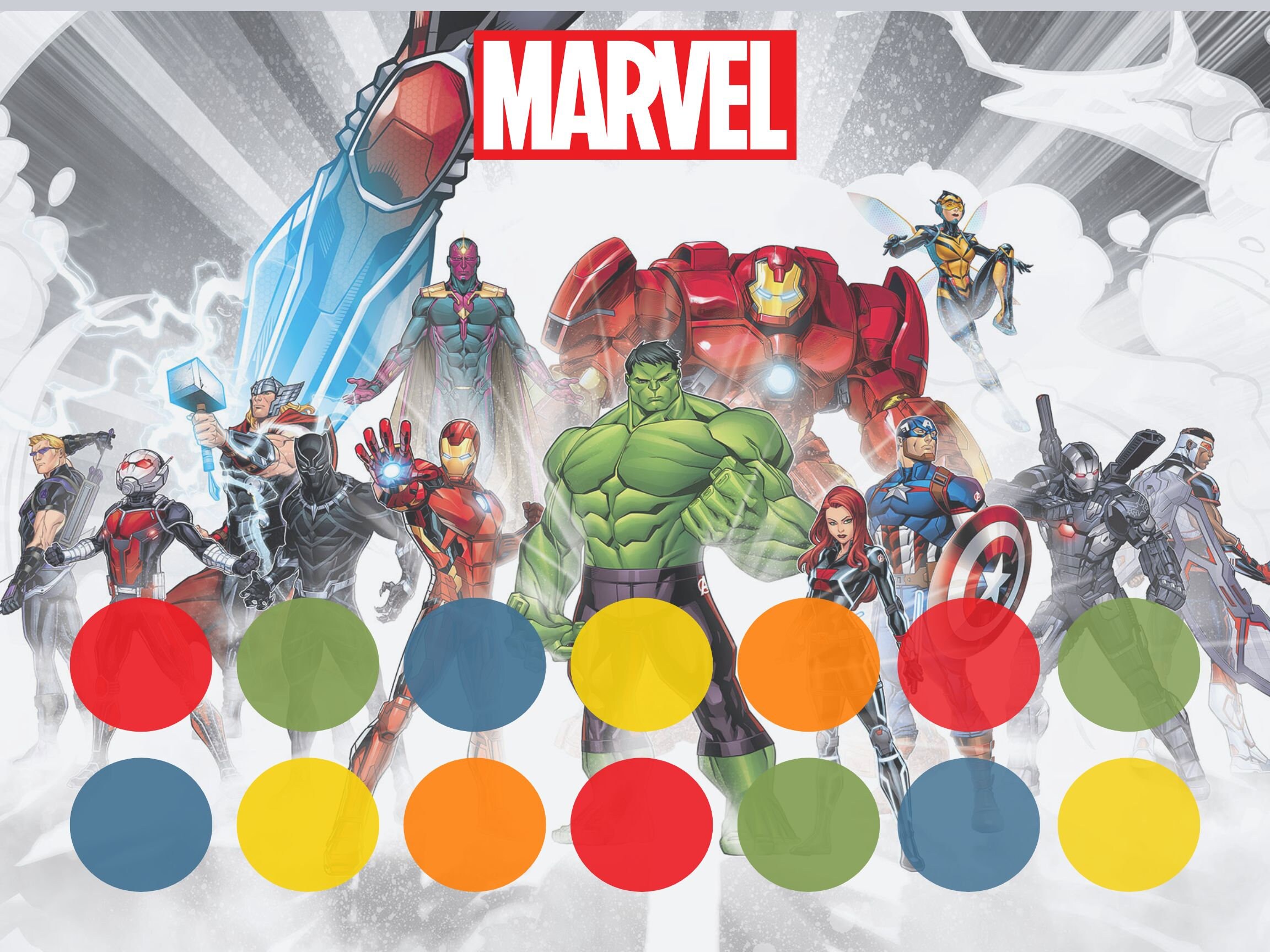 Marvel Superheros Reward Chart for Kids Printable PDF - Etsy Australia