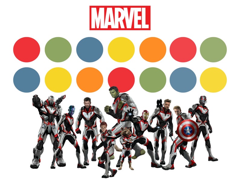 Marvel Superheros Reward Chart for Kids Printable PDF - Etsy Australia