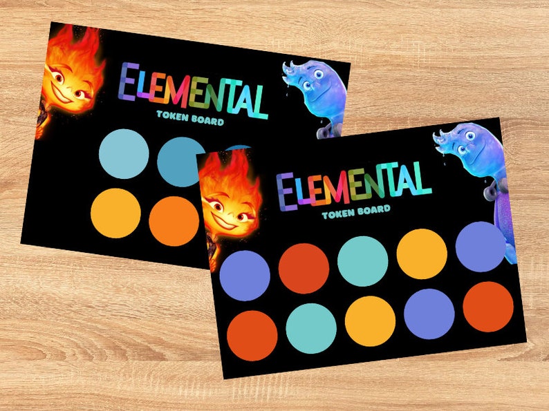 Elemental Kid's Reward Chart Printable - Etsy