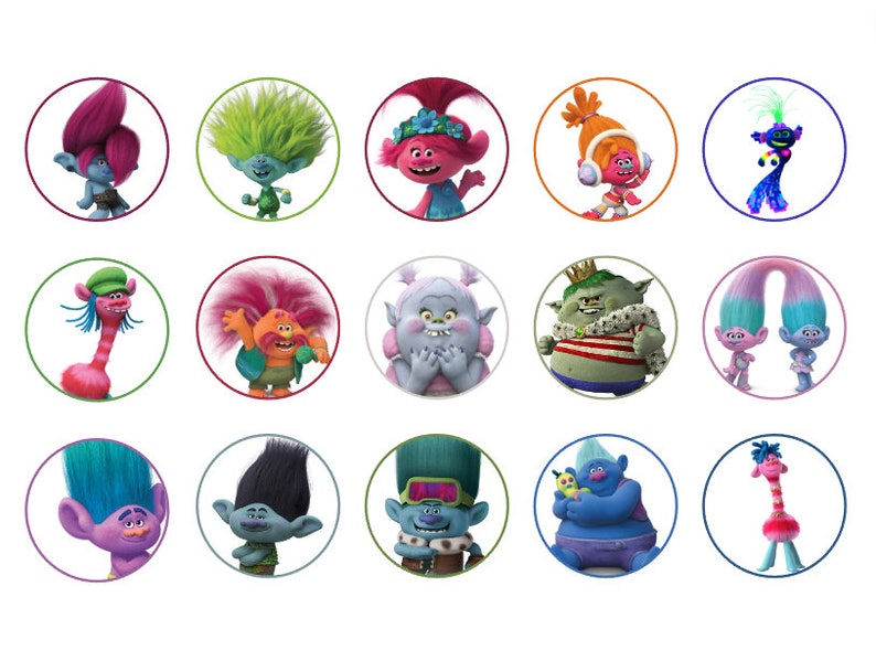 Trolls Reward Chart for Kids - Printable - Etsy