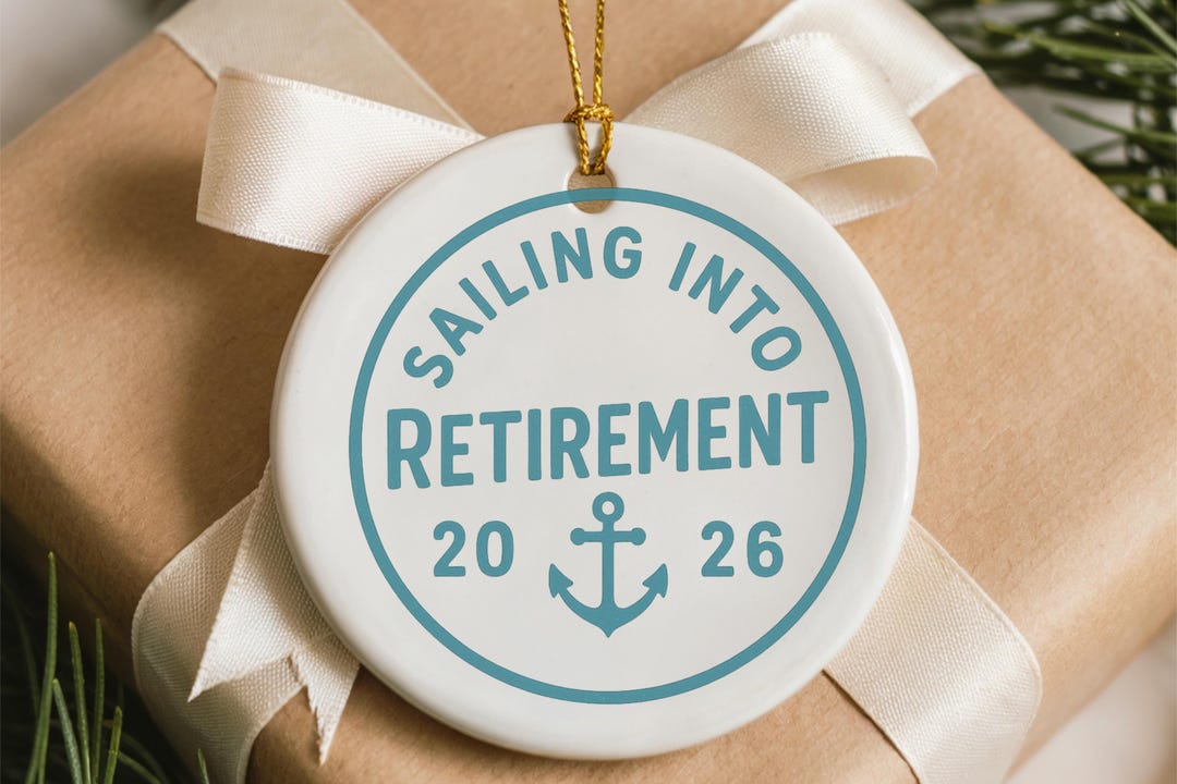 Personalized Retirement Ornament, Ceramic Keepsake Decoration - Etsy