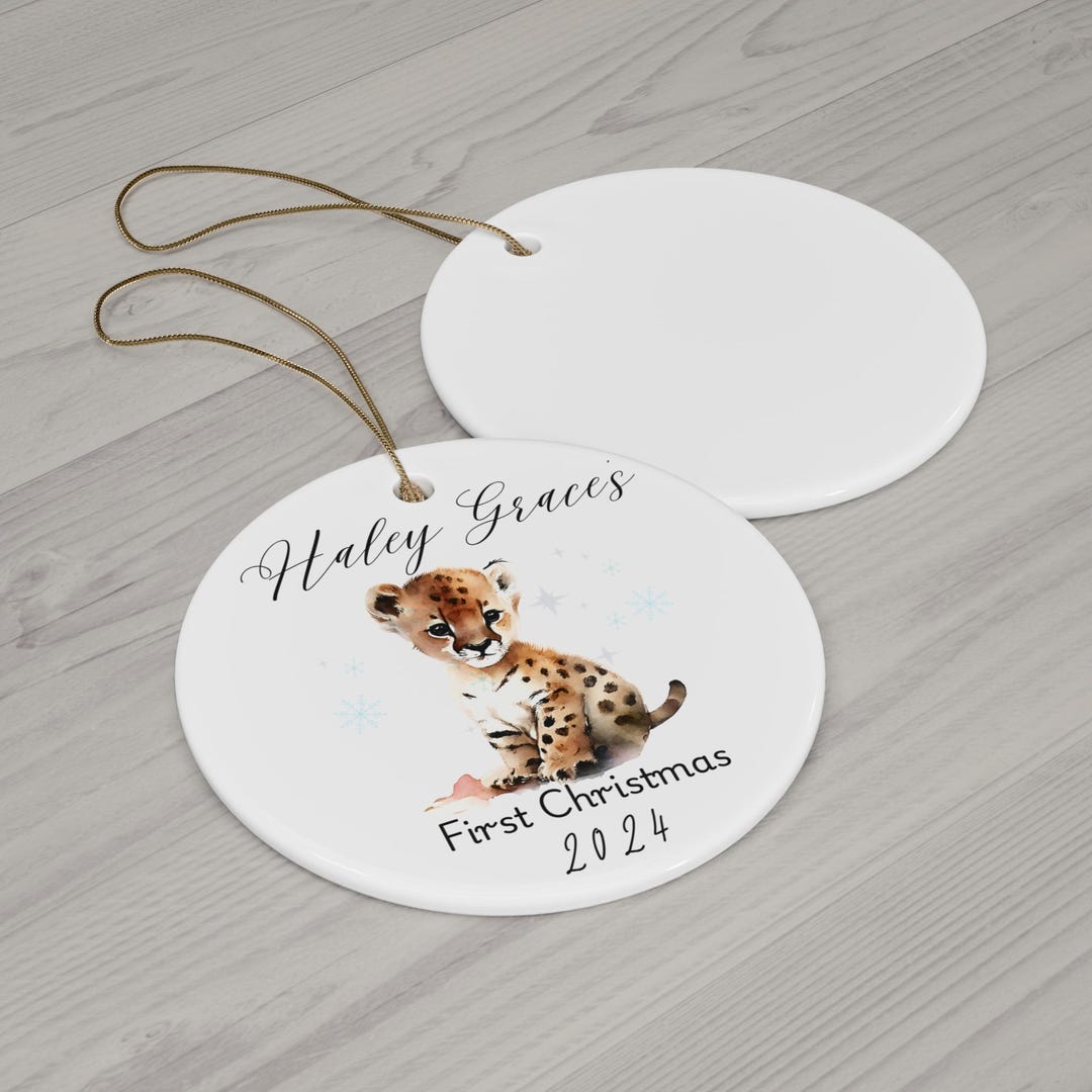 First Christmas Ornament, Cute Chibi Ornament, Personalized Baby ...