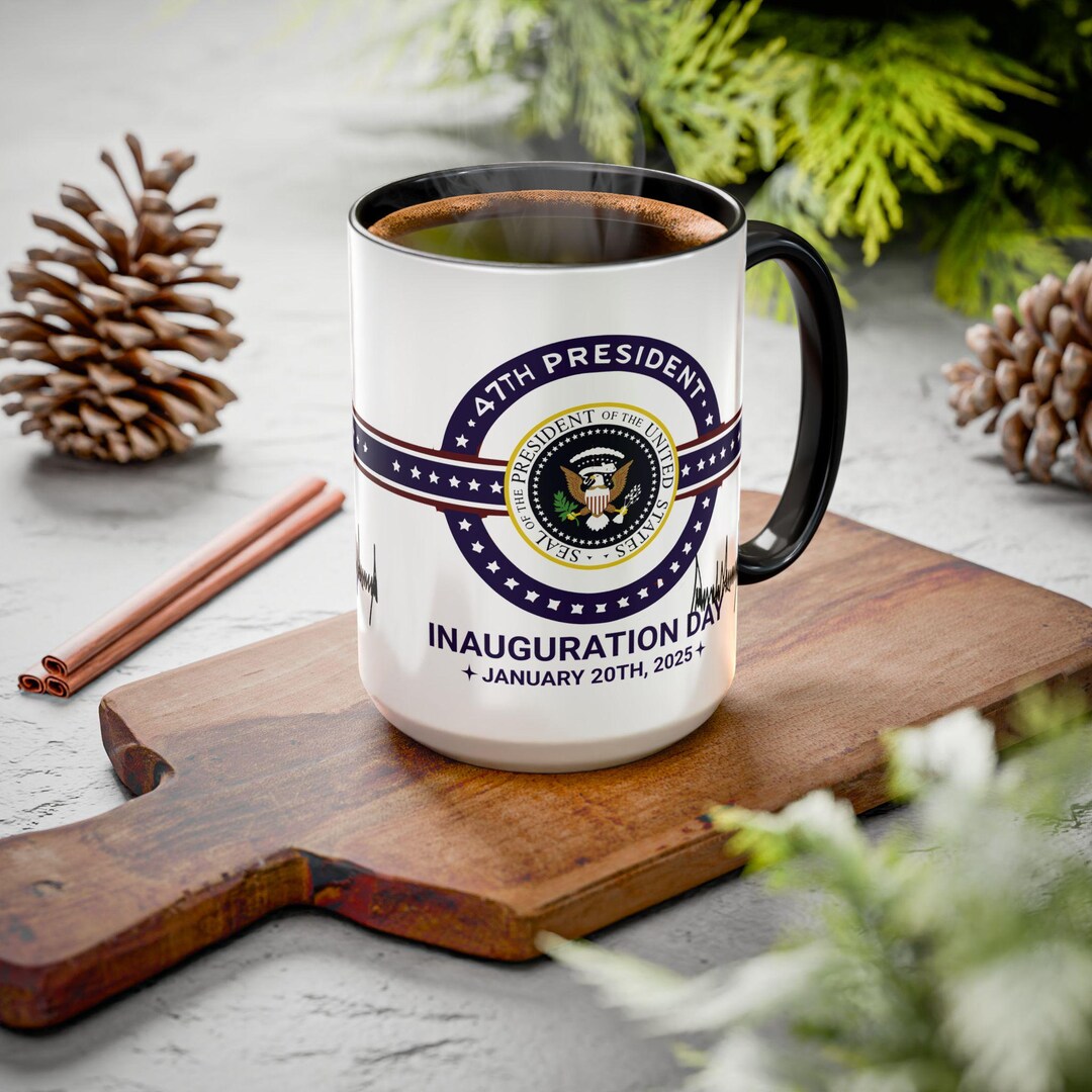47th President Donald Trump Inauguration Day Coffee Mug, Trump Coffee ...