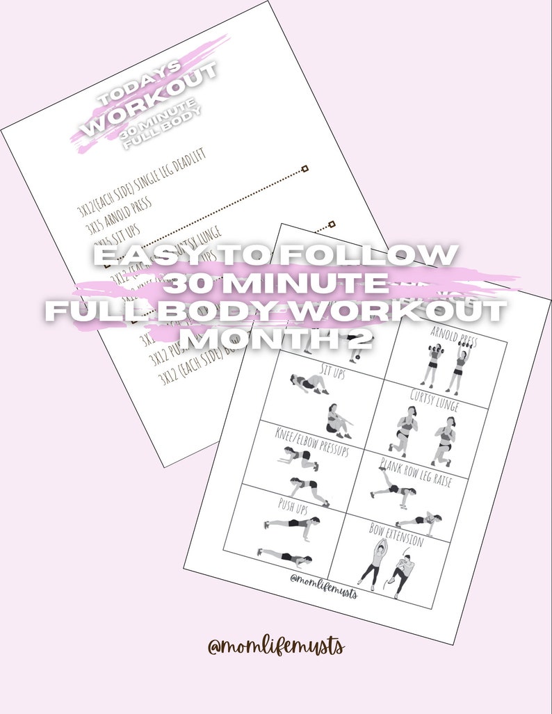 30 Minute Full Body Workout | Month 2 | Digital Download - Etsy