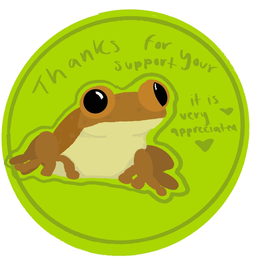 Thank You Frog Digital File - Etsy