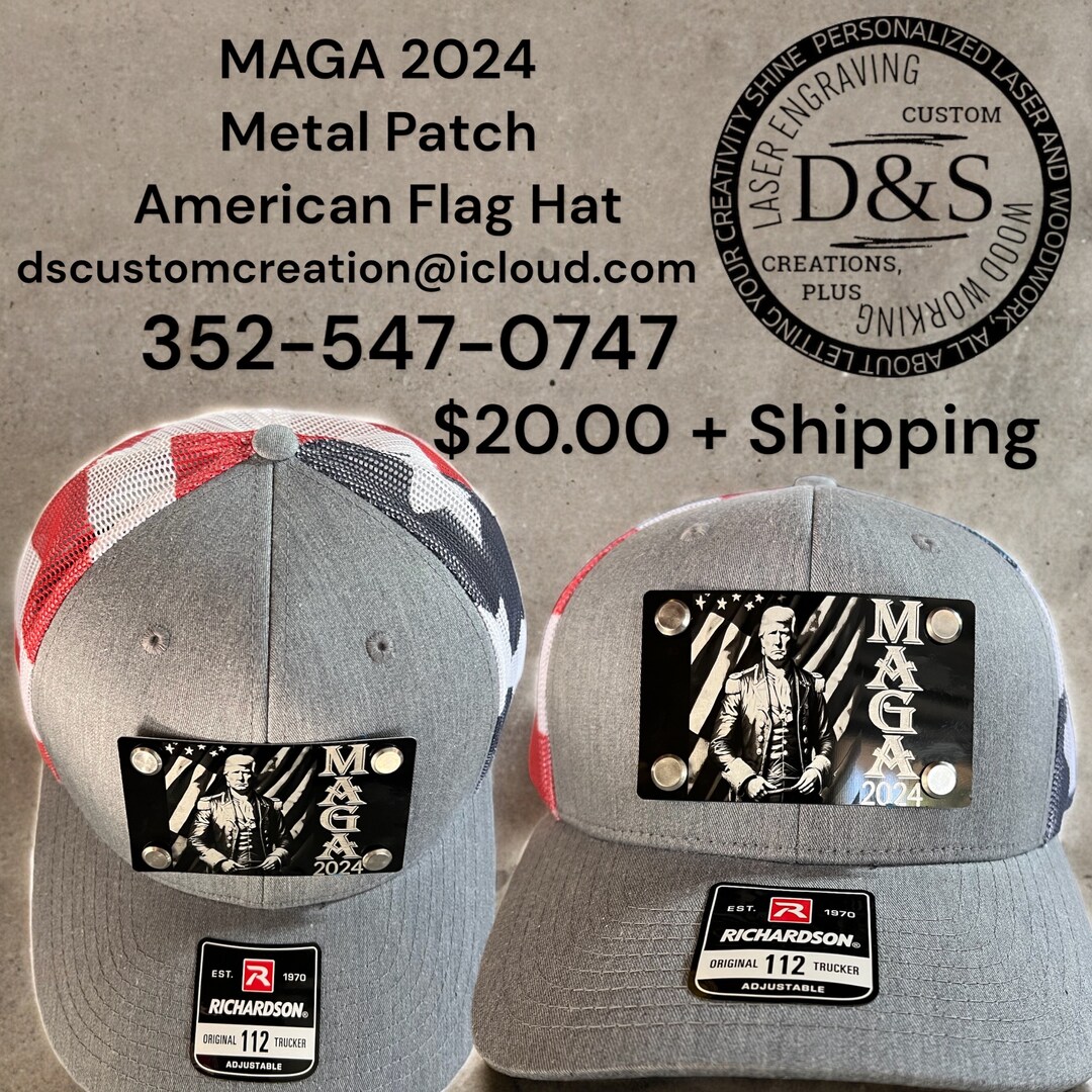 MAGA 2024 Richardson 112 With Metal Patch of Donald Trump and American ...