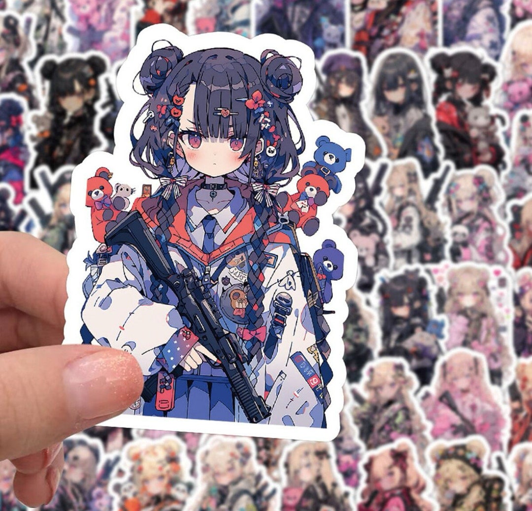 Girl Killer Graffiti Stickers, Cartoon Cute Decals for Diy Decorating ...