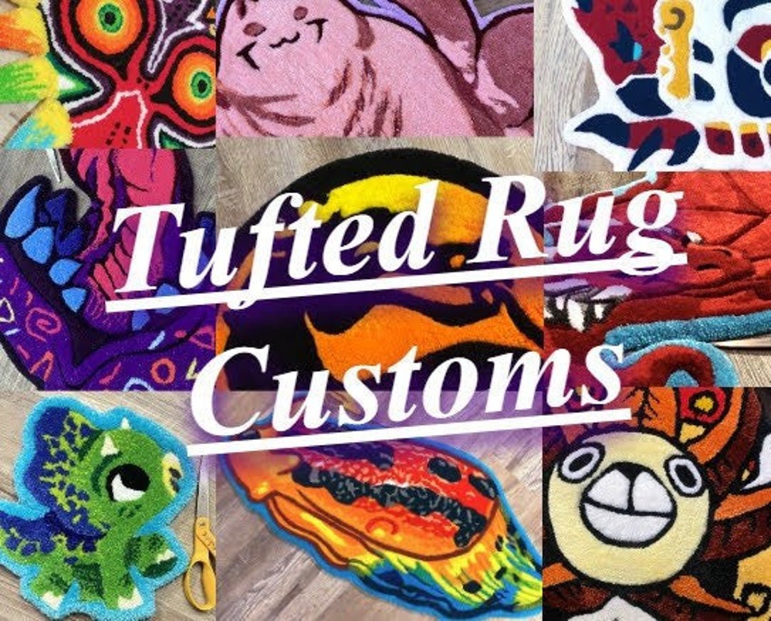 Tufted Rug Custom Order Gift Wall Art Tufted Rug Commission Custom ...