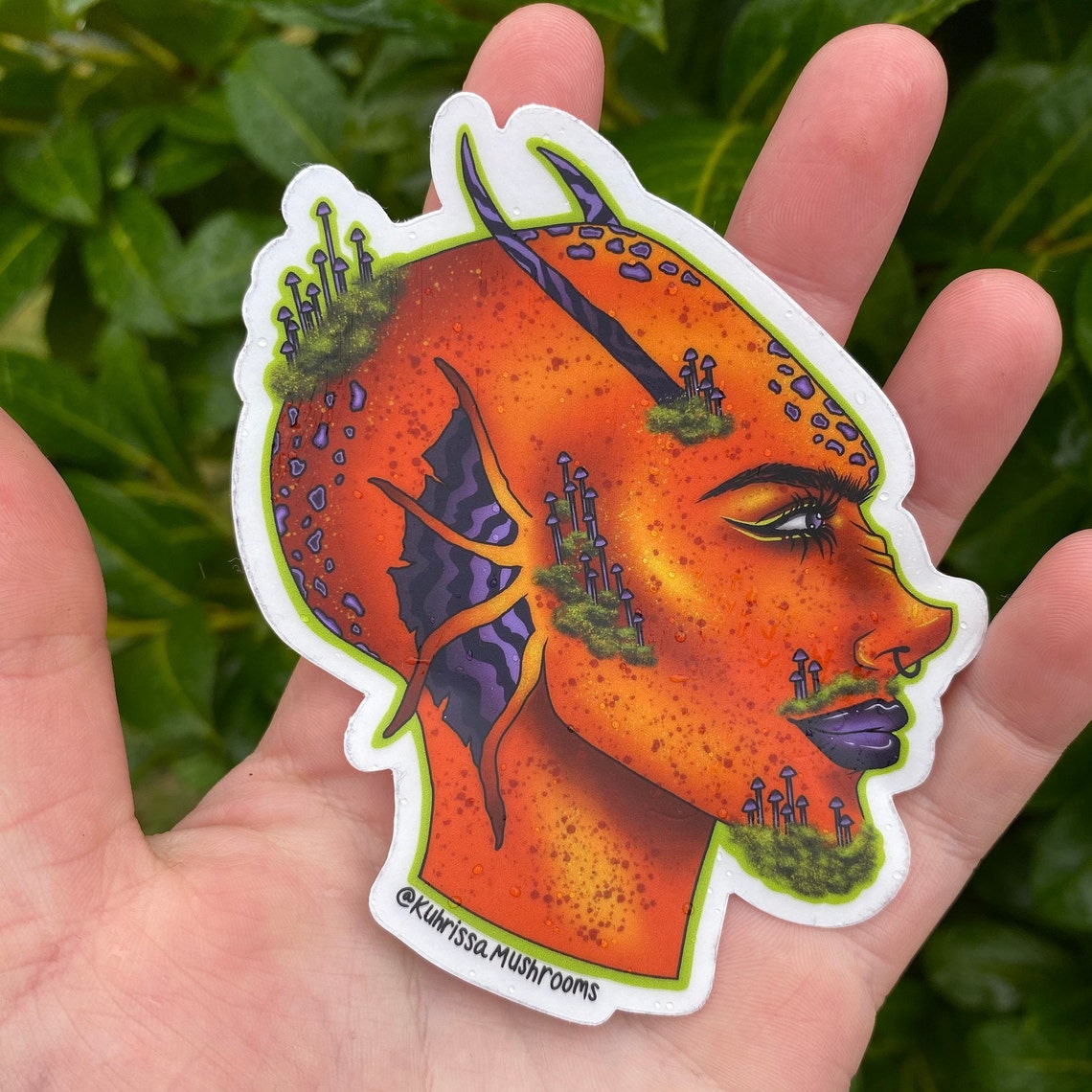 Mushroom Sea Serpent Beast Sticker - Etsy