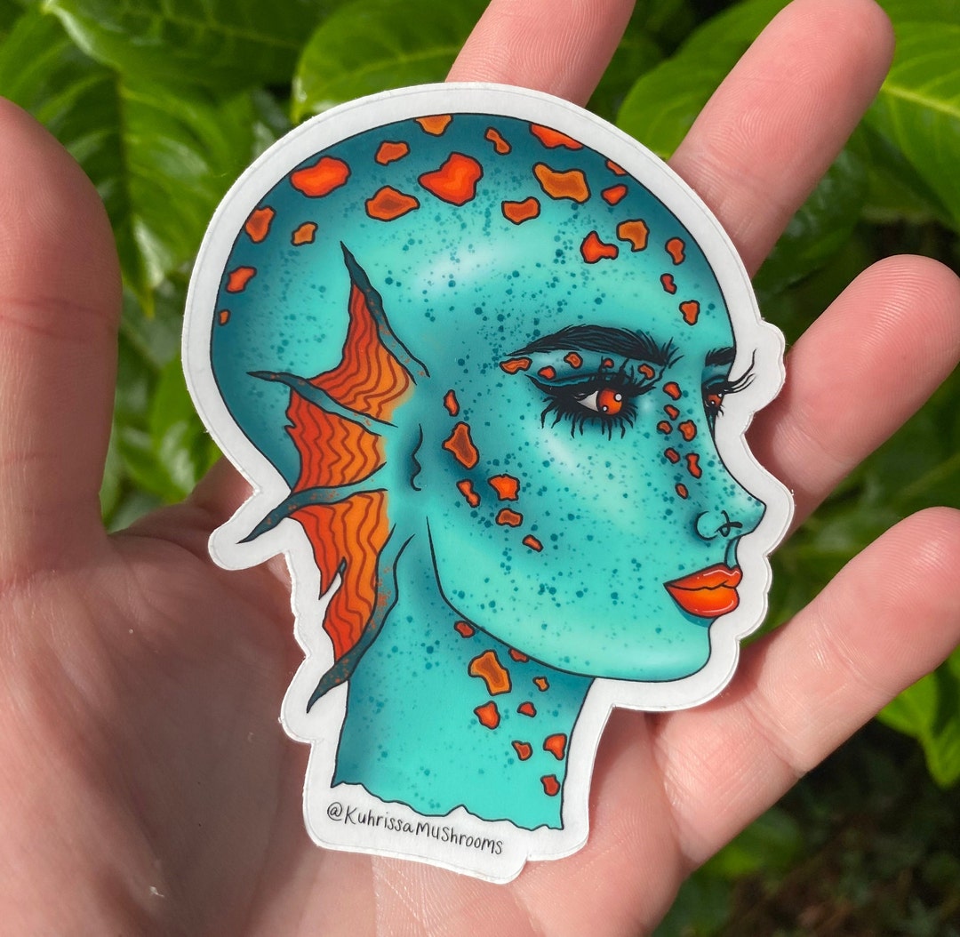 Teal Sea Serpent Sticker - Etsy