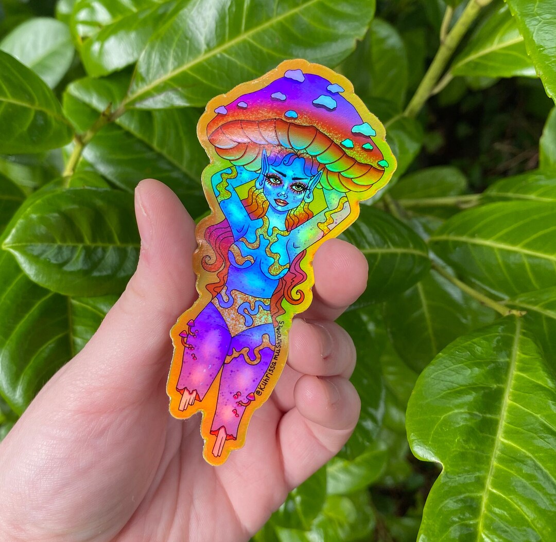Holographic Goddess Sticker - Etsy