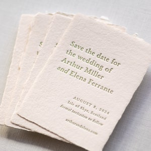 Letterpress Save the Dates Envelopes SAMPLE Semi-custom Elegant ...