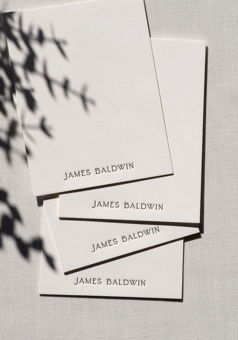 Personalized Letterpress Stationery Cards, Custom Notecards Set ...