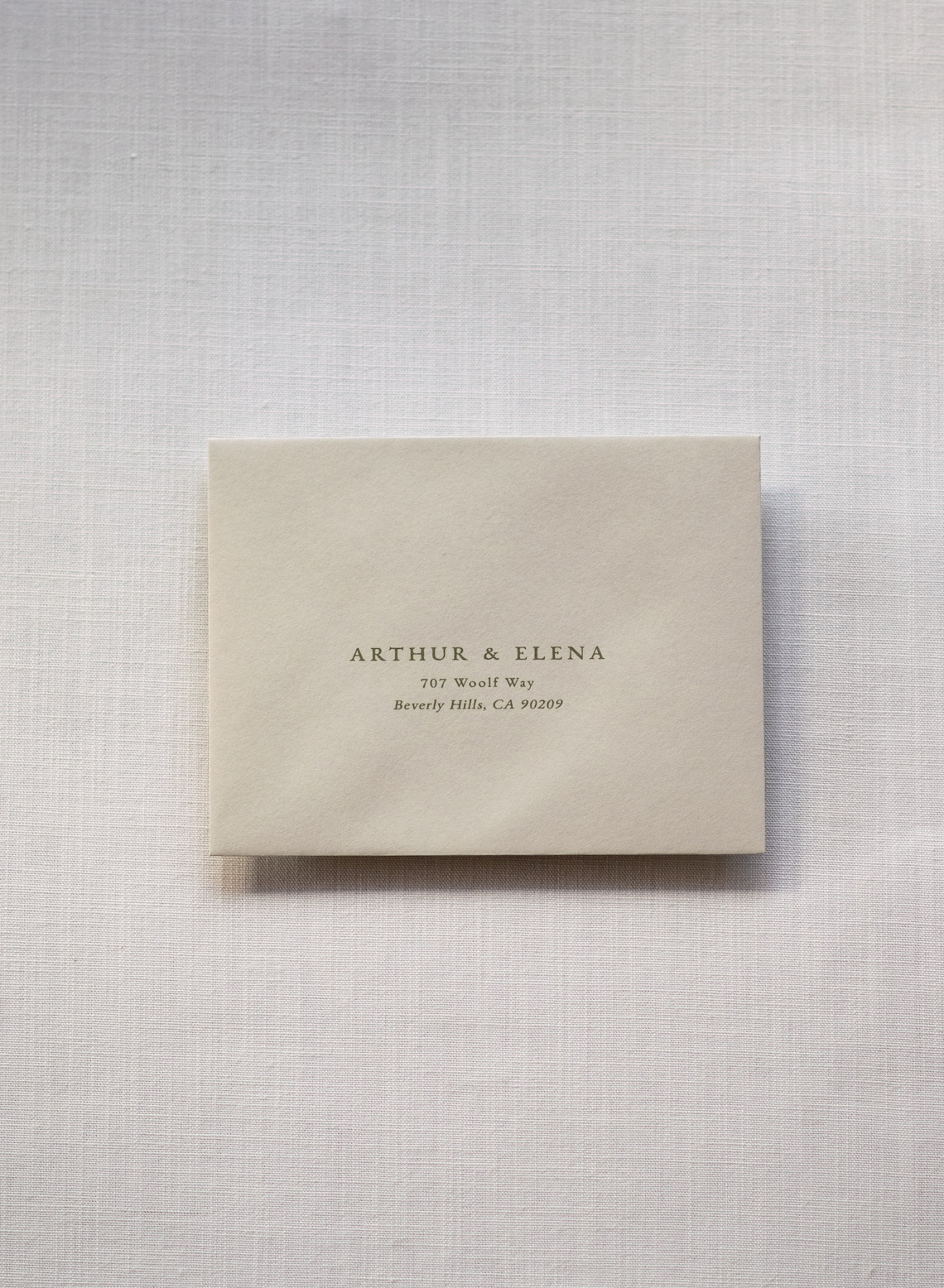 Letterpress Save the Dates Envelopes SAMPLE Semi-custom Elegant ...