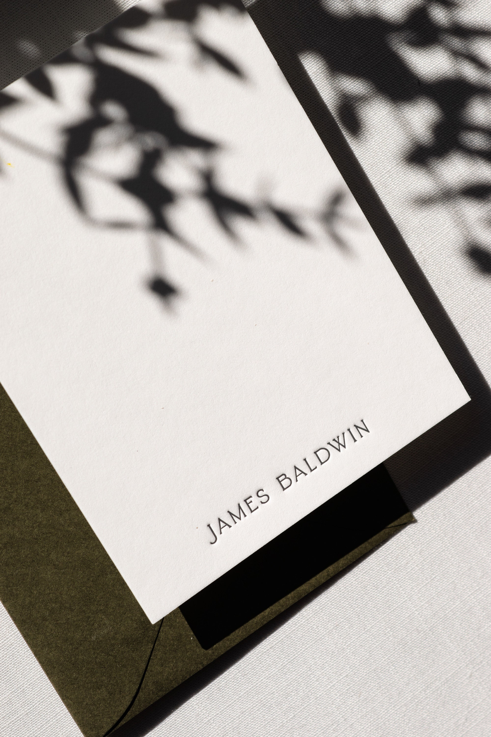 Personalized Letterpress Stationery Cards, Custom Notecards Set ...