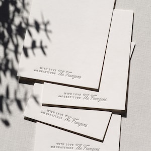 Personalized Letterpress Stationery Cards, Custom Notecards Set ...