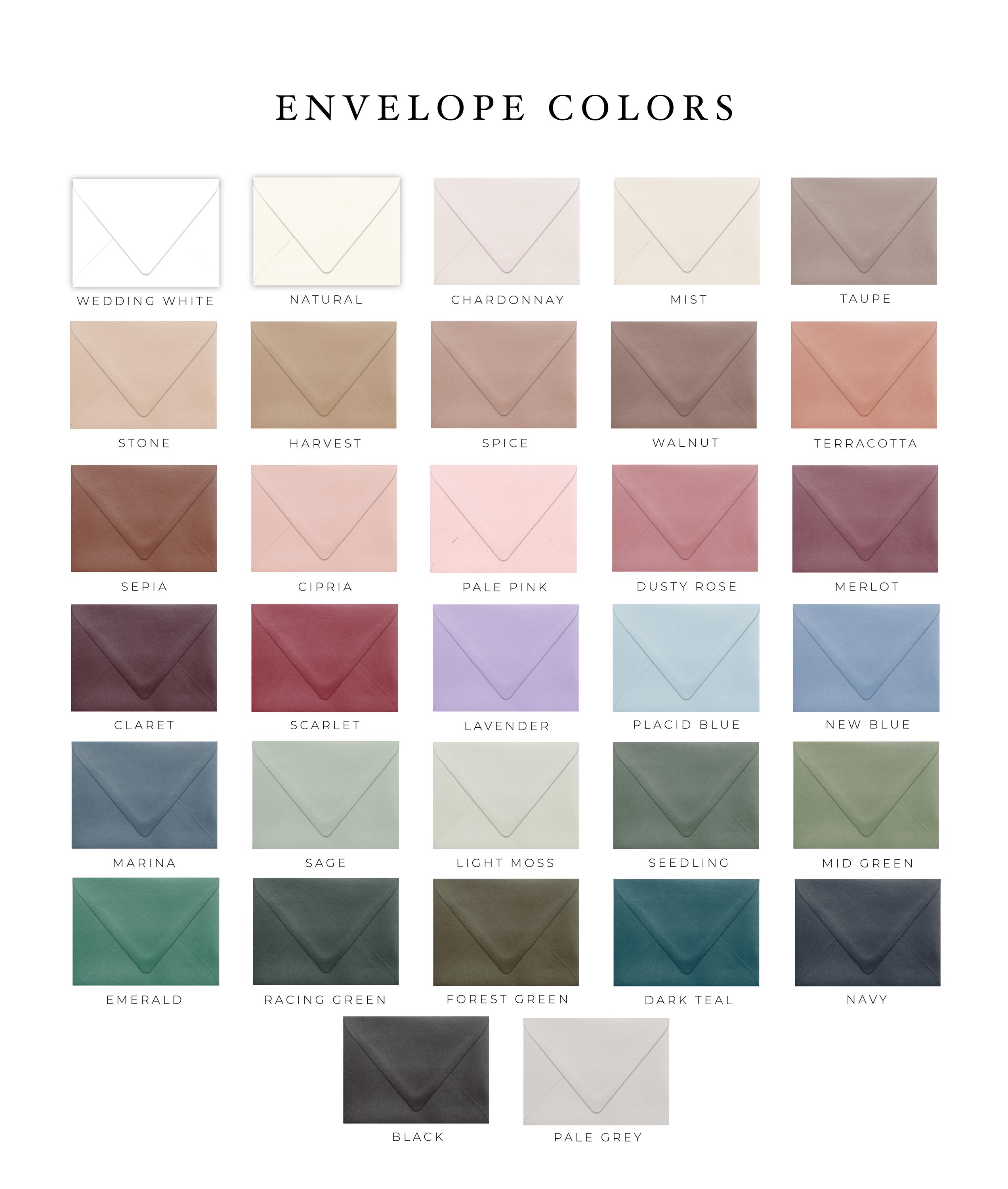 Letterpress Save the Dates + Envelopes | Semi-custom | Elegant ...