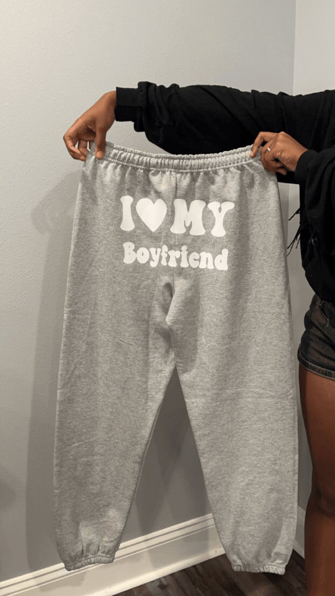 Custom I Love My Boyfriend Sweats - Etsy