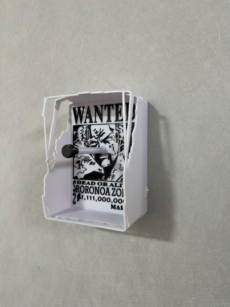Roronoa Zoro Shadow Wall Lamp, One Piece "wanted" Series Silhouette ...