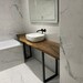 Handmade Walnut Bathroom Vanity Live Edge Chestnut Wood, Artisan Sink ...