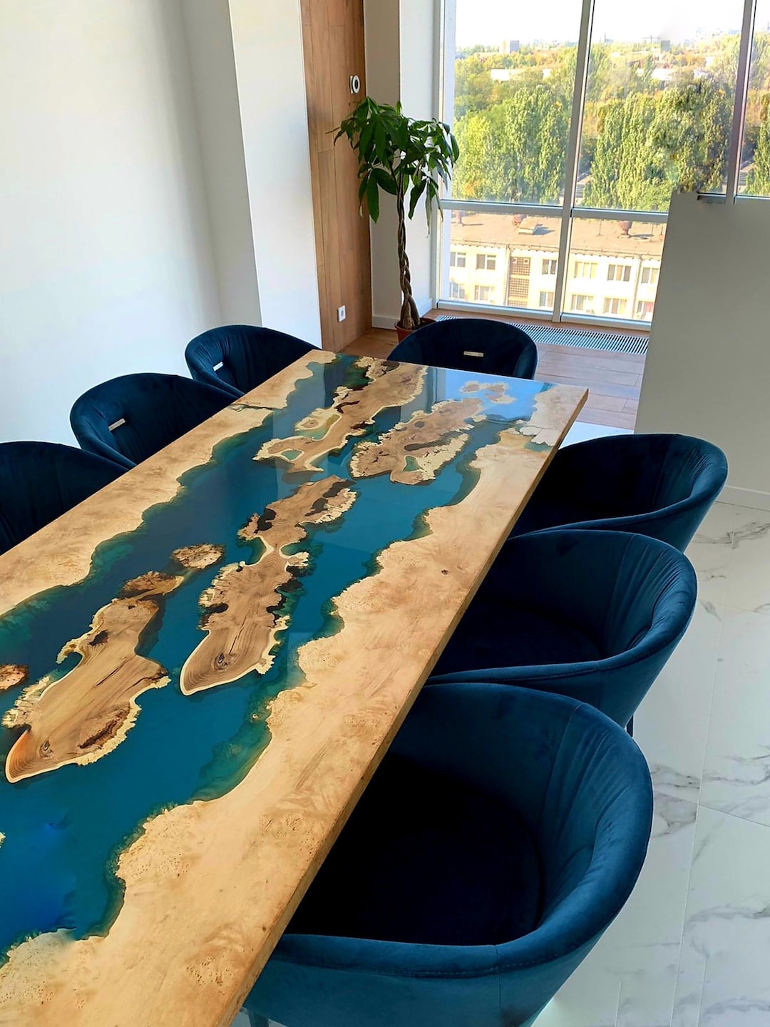 Burl Acacia Burl Maple Epoxy Table Dining Table Custom - Etsy
