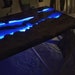 Fluorescent Burl Poplar Dining Table, Glowing Ocean Wave Table ...