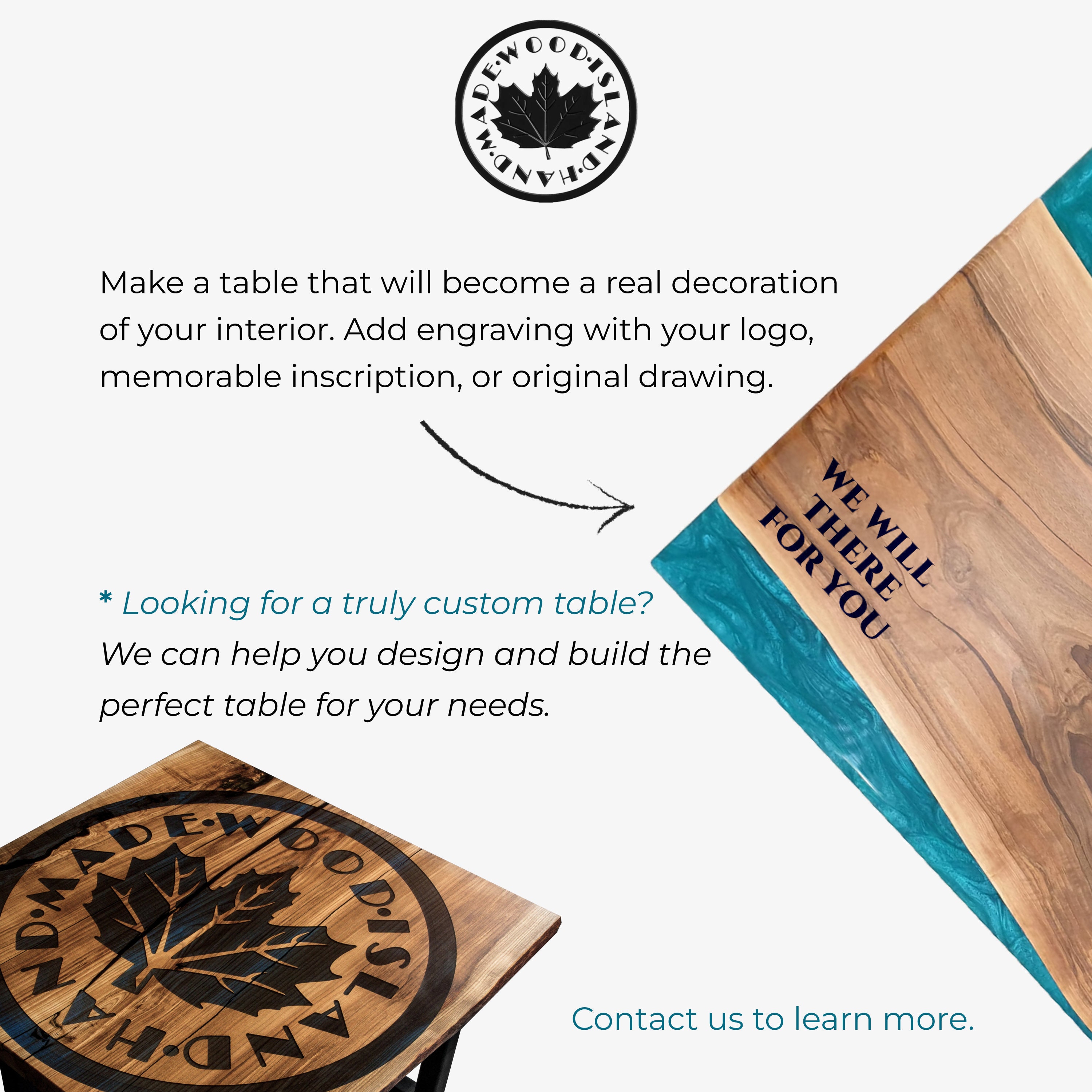 Handcrafted Walnut Epoxy Resin World Map Coffee Table, Unique River ...