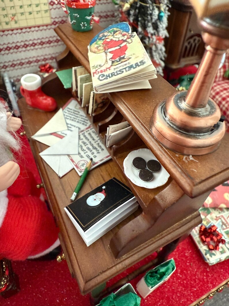 Santa's Office - Christmas Room Box - Etsy