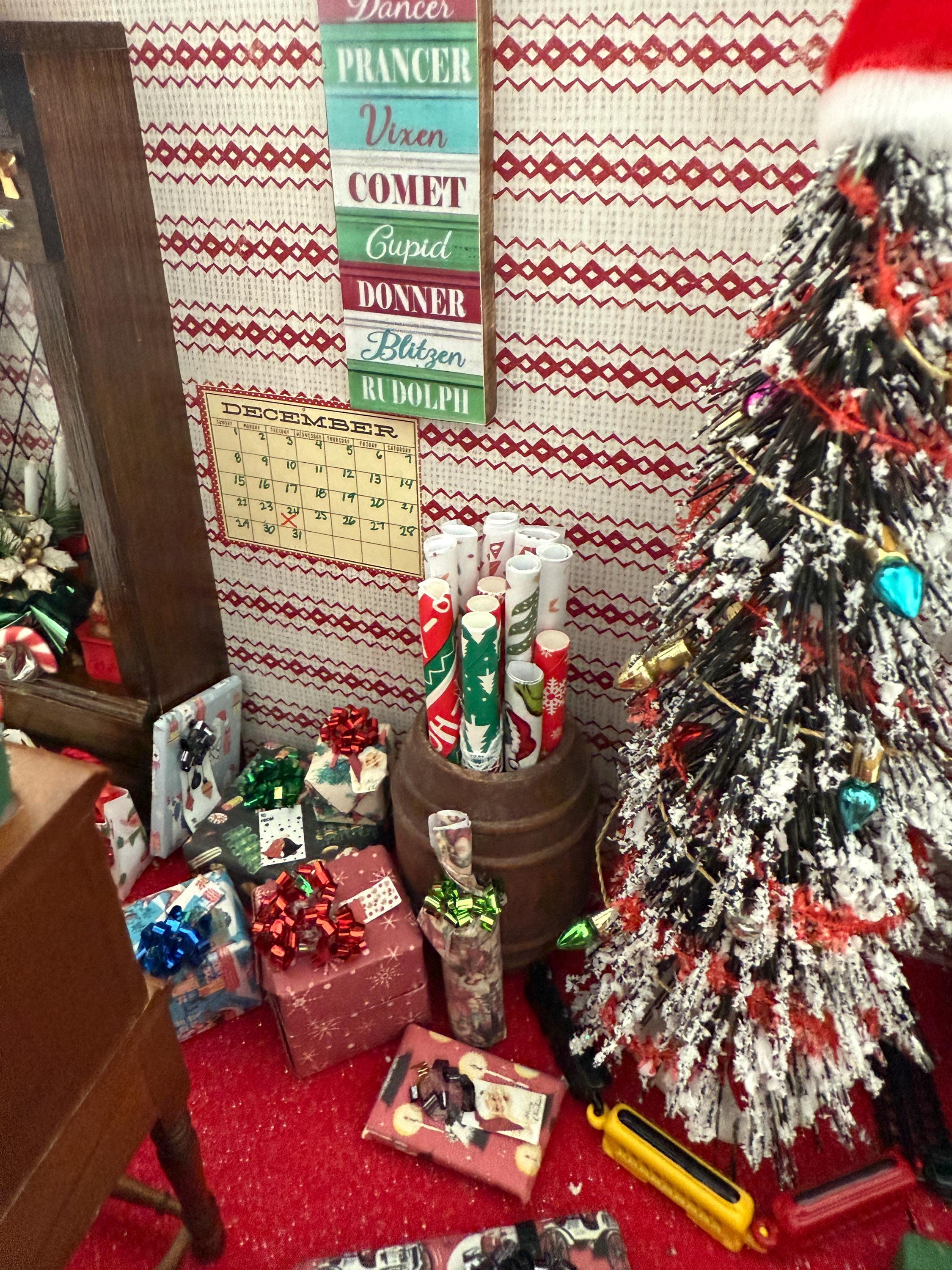 Santa's Office - Christmas Room Box - Etsy