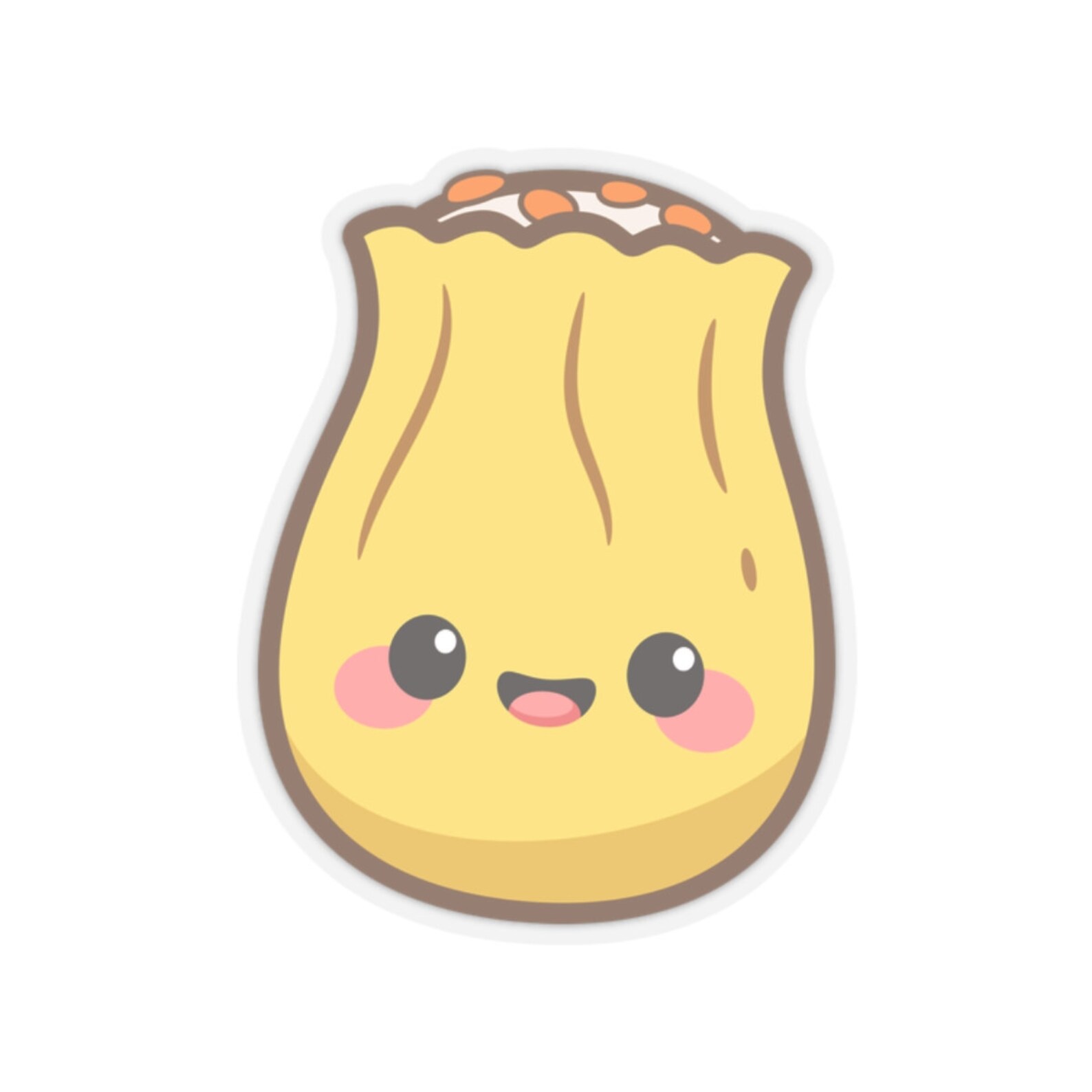 Siu Mai Dim Sum Foodie Kawaii Kiss-cut Stickers - Etsy