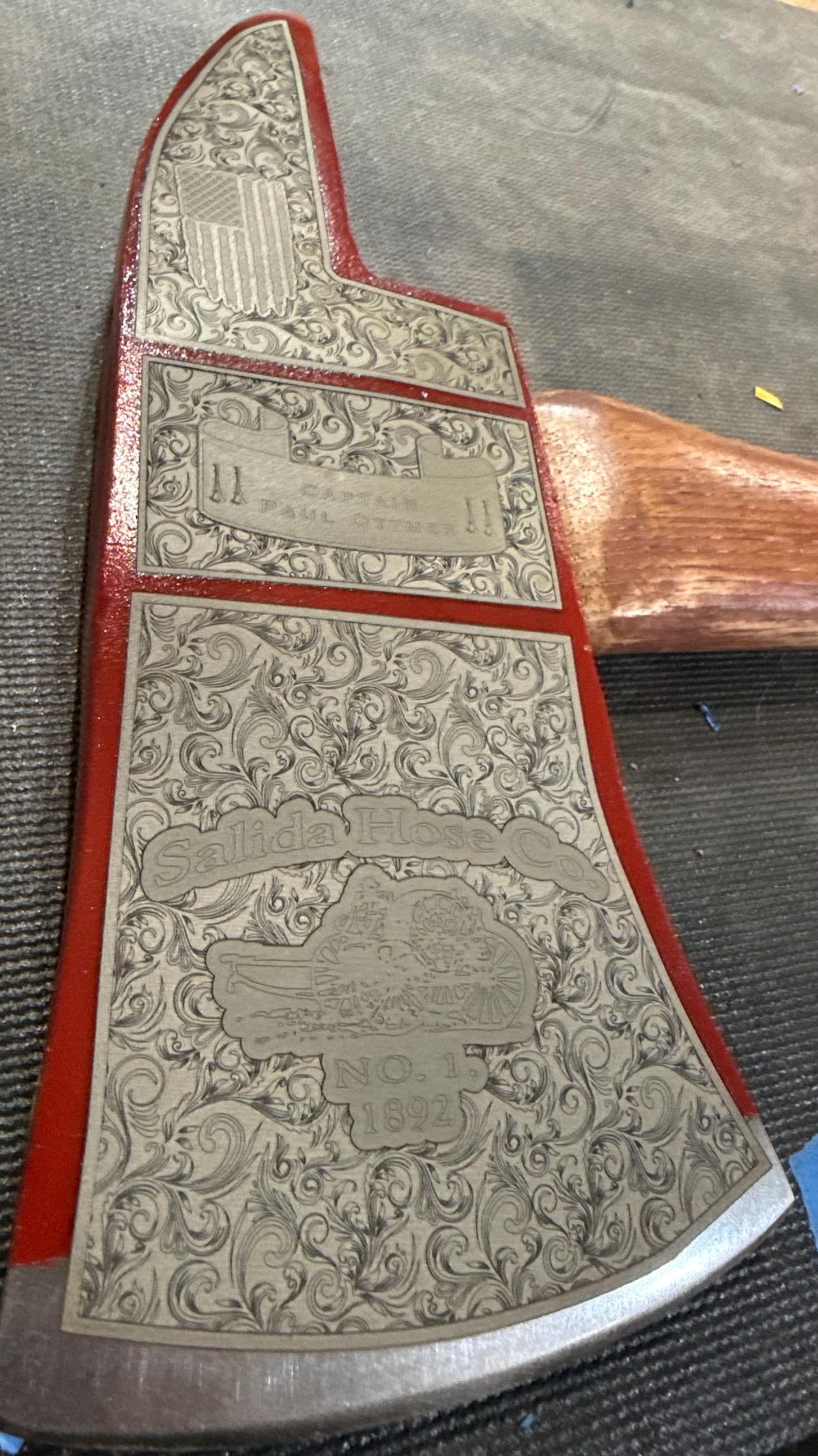 Personalized Laser Engraved Fire Axe: Custom Firefighter Retirement ...