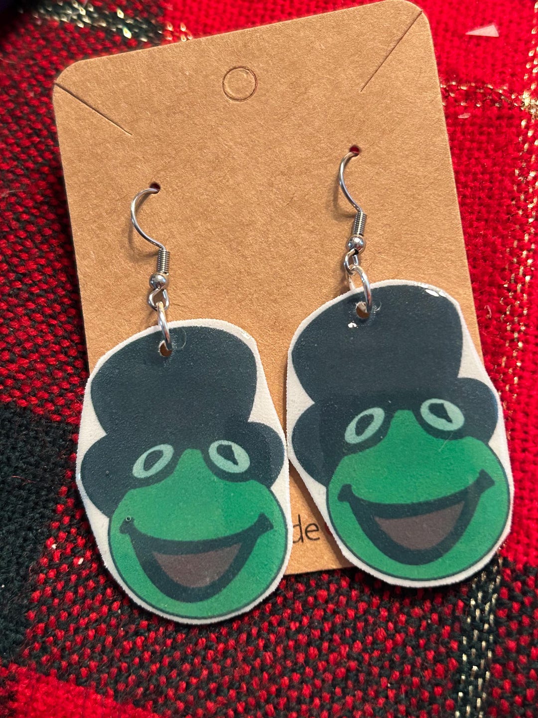 Christmas Muppet Frog Earrings - Etsy
