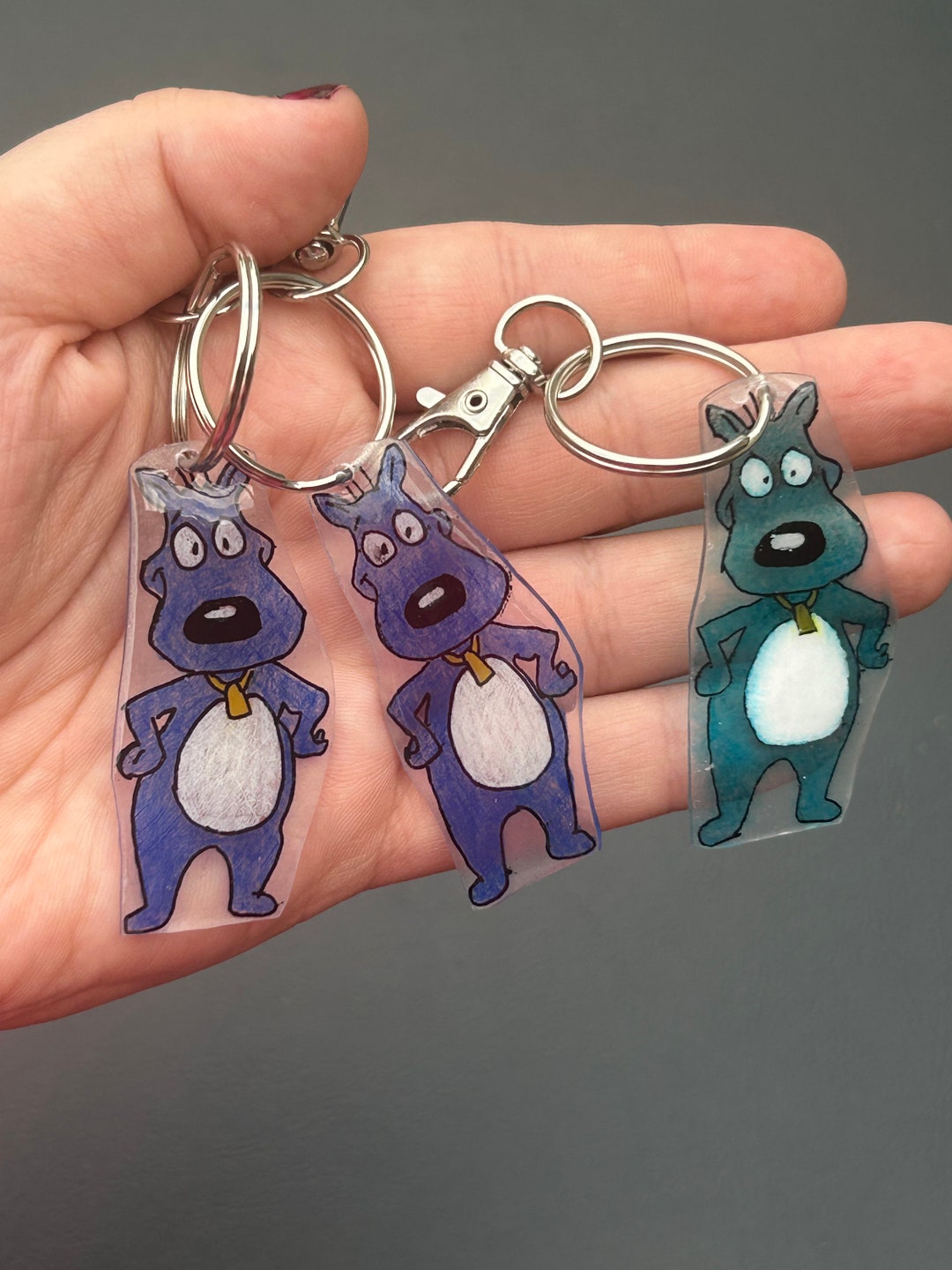 90s Nostalgia Porkchop Doug Keychain - Etsy