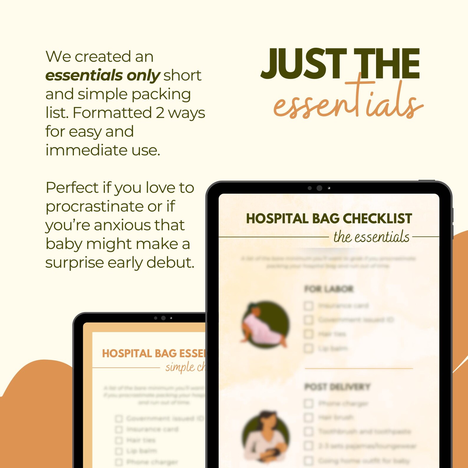 Hospital Bag Checklist | Labor and Delivery Checklist | Checklists for ...