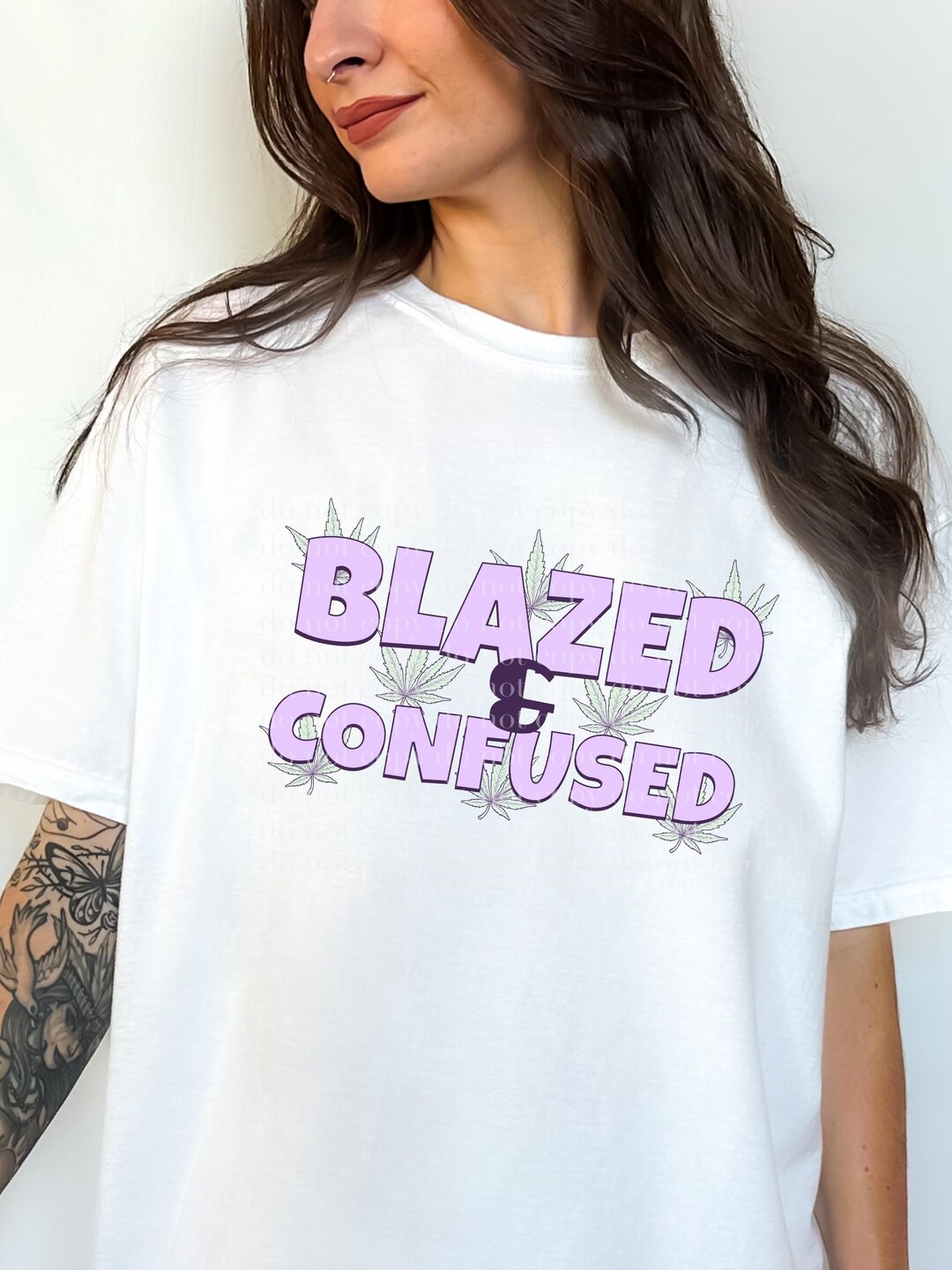 Digital Blazed and Confused Cannabis PNG: Ideal for Sublimation, DTF ...