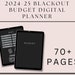 Digital Dark Mode Budget Planner, Finance Planner, Undated Digital ...