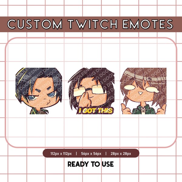 Attack on Titan Twitch Emotes - Etsy