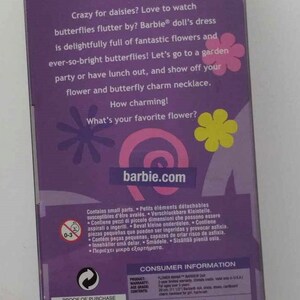 Vintage 2000 Flower Mania Barbie Special Edition With Charm Necklace - Etsy