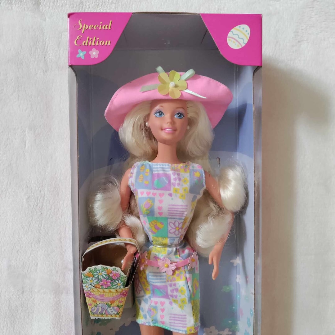 Vintage 1997 Easter Style Barbie Special Edition With Small Easter ...