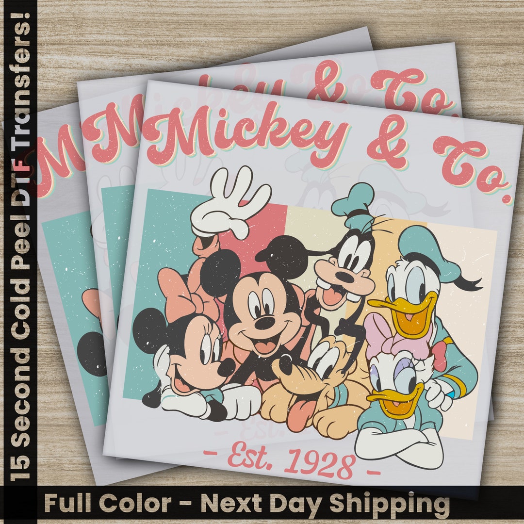 Mickey and Company With Texture, Disney Transfers, Ready to Press ...