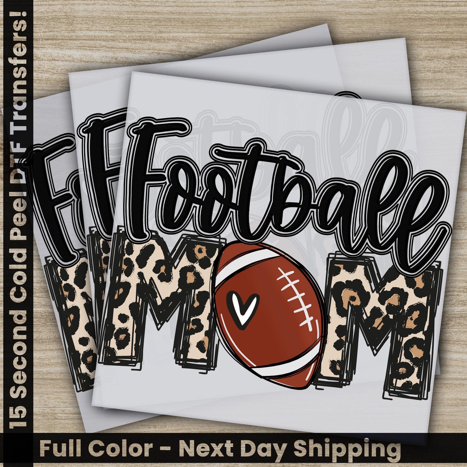 Football Mom, Leopard, Heart, American Football Transfers, Ready to ...