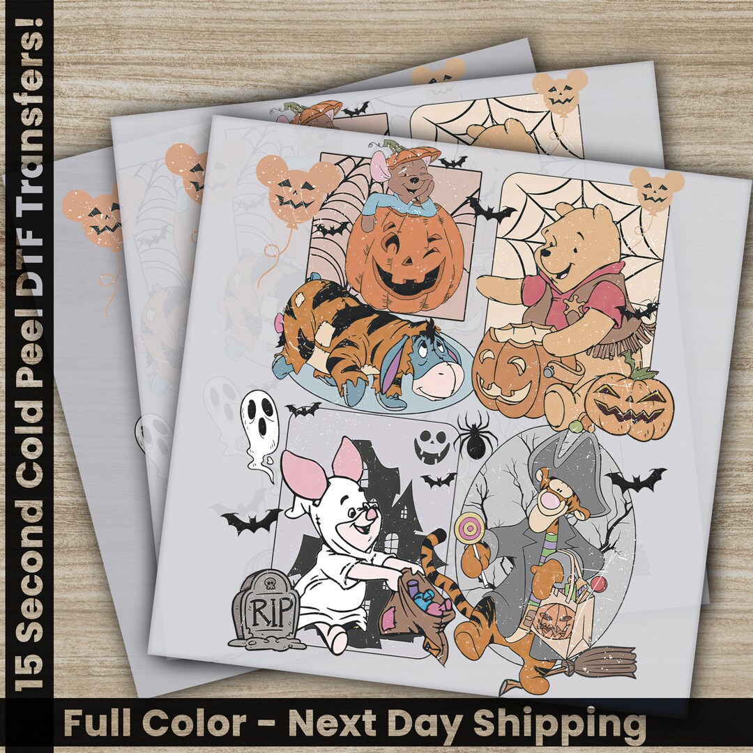 Disney Halloween Transfers, Ready to Press, Personalized DTF Transfers ...