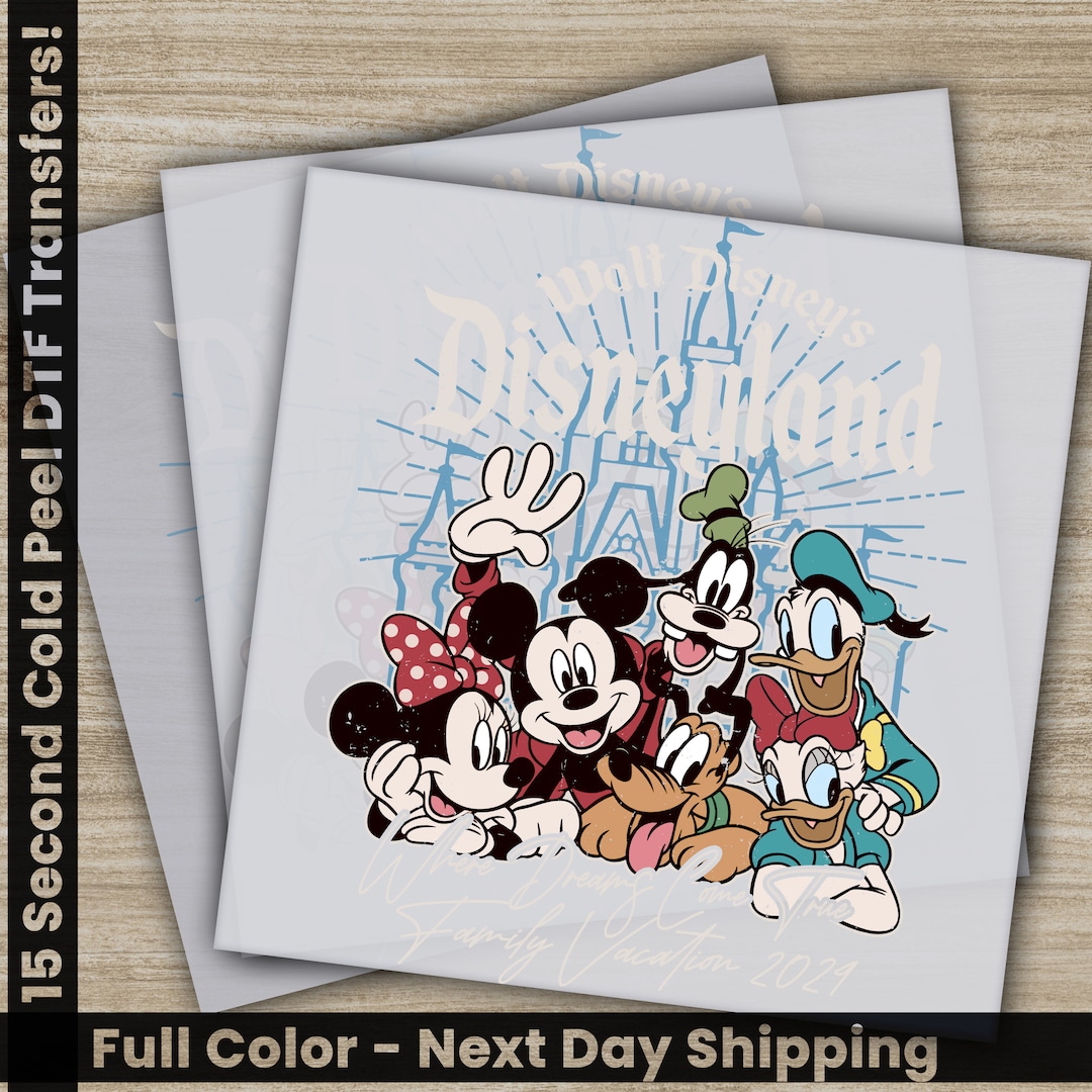 Disneyland,mickey's Friends,disney Transfers,ready to Press ...