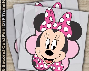 Birthday Girl Minnie Head, Disney Transfer, Ready to Press ...